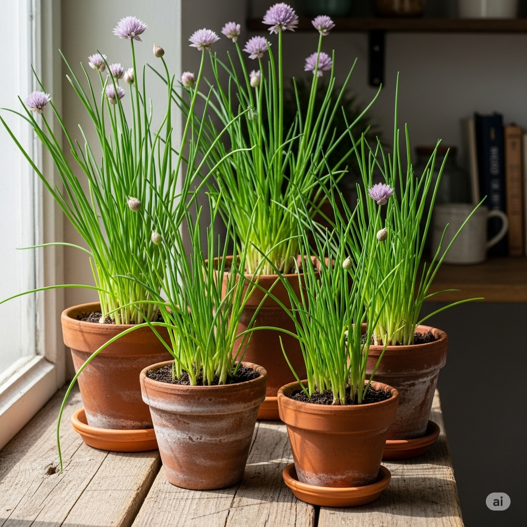 Regrow Chives in Pots from Grocery Store Leftovers - Home Garden Tips