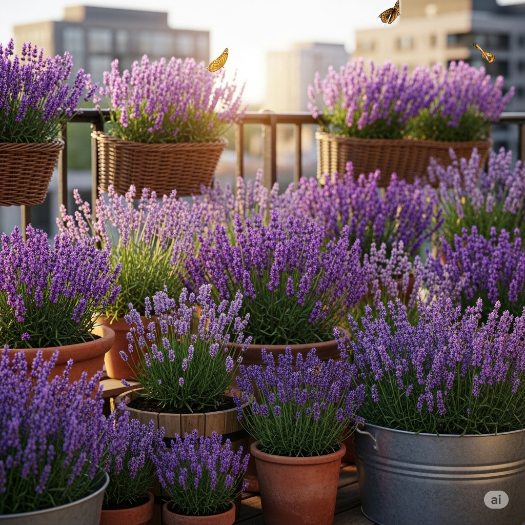 Grow and Bloom: Lavender in Balcony Containers - Home Garden Tips