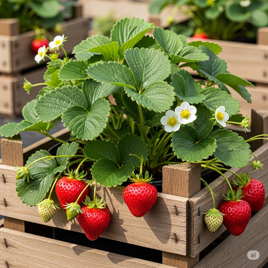 How to Build a Strawberry Crate Garden in Your Backyard - Home Garden Tips