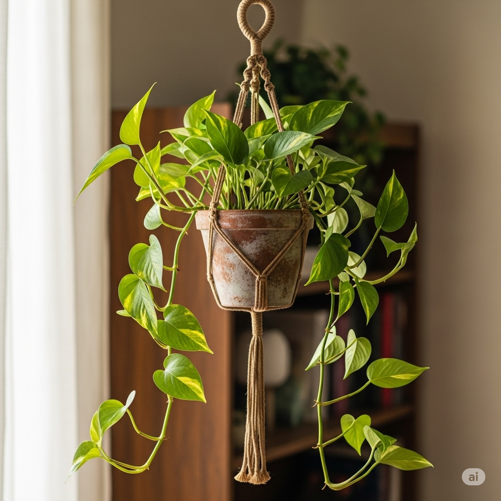 Low-Light Pothos Thrives in the Right Pot - Home Garden Tips