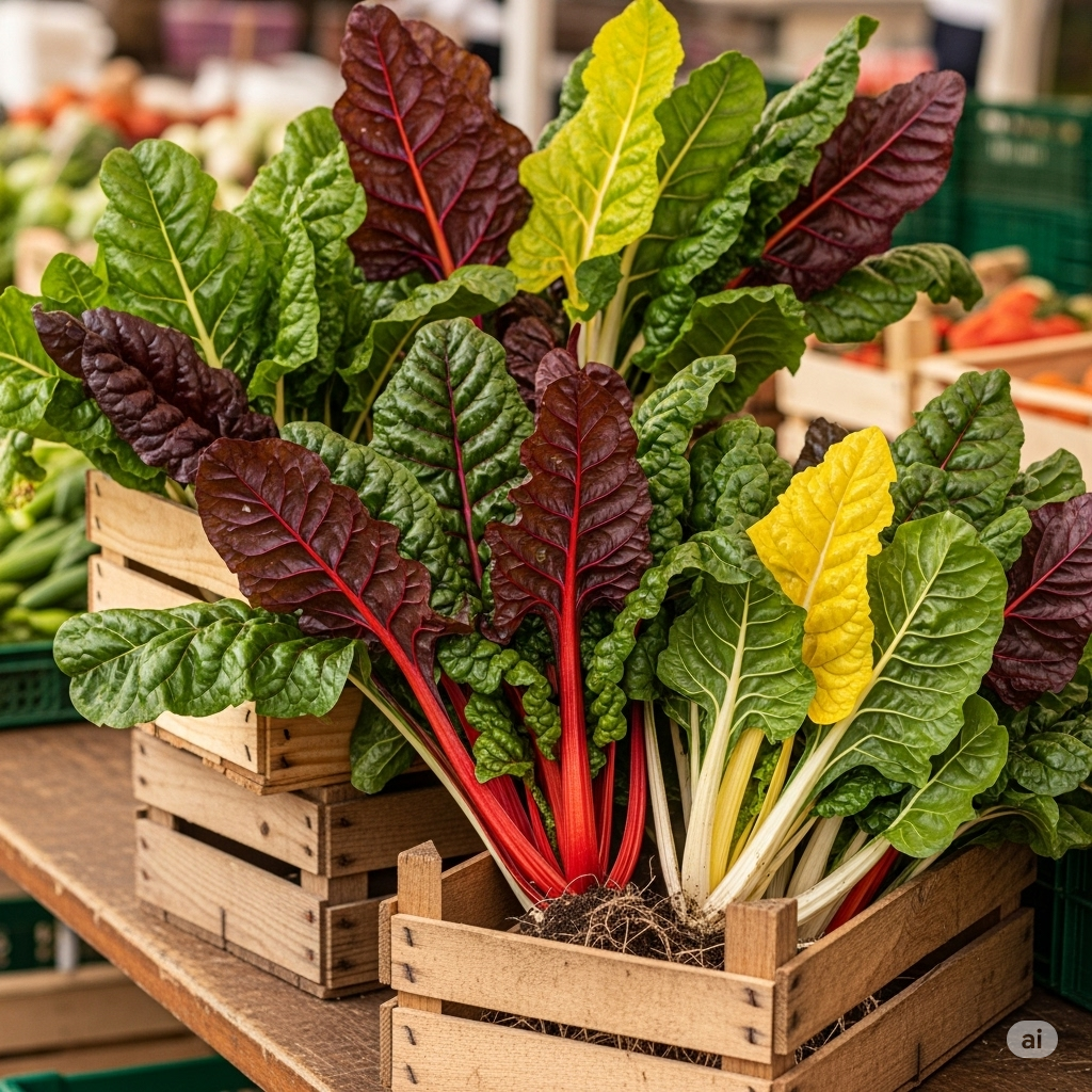 Swiss Chard Gardening for Small Spaces Using Crates - Home Garden Tips