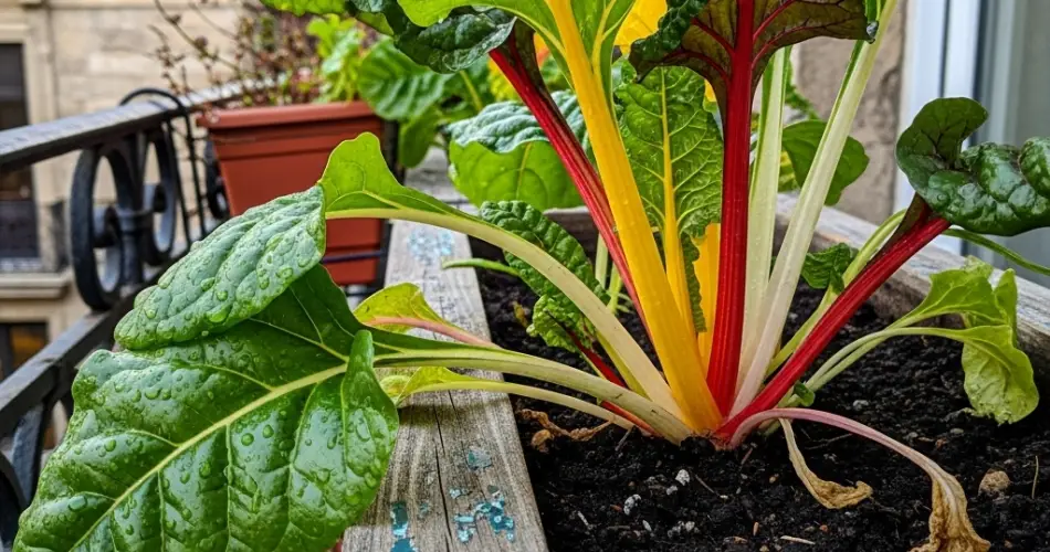 Your Balcony Swiss Chard Box: A Pop of Color and Flavor - Home Garden Tips