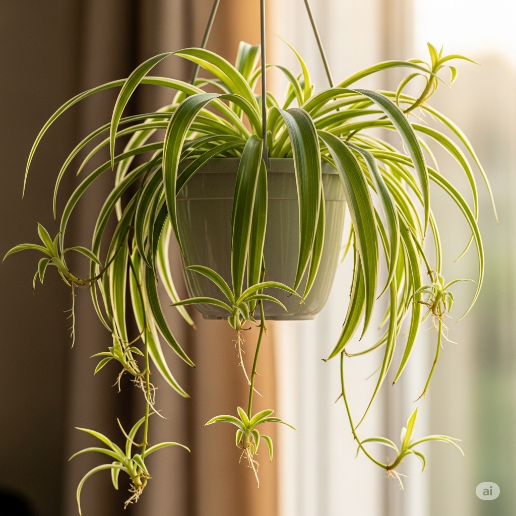 Spider Plant Propagation Techniques from Runners - Home Garden Tips