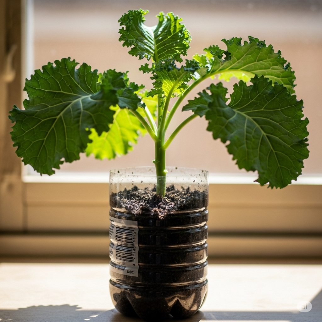 Propagating Kale Leaves in Bottles Step-by-Step - Home Garden Tips
