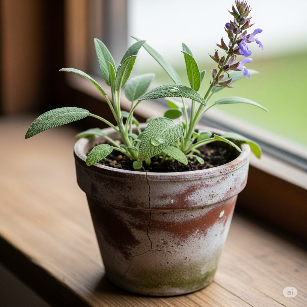 Growing and Using Sage from a Potted Garden - Home Garden Tips