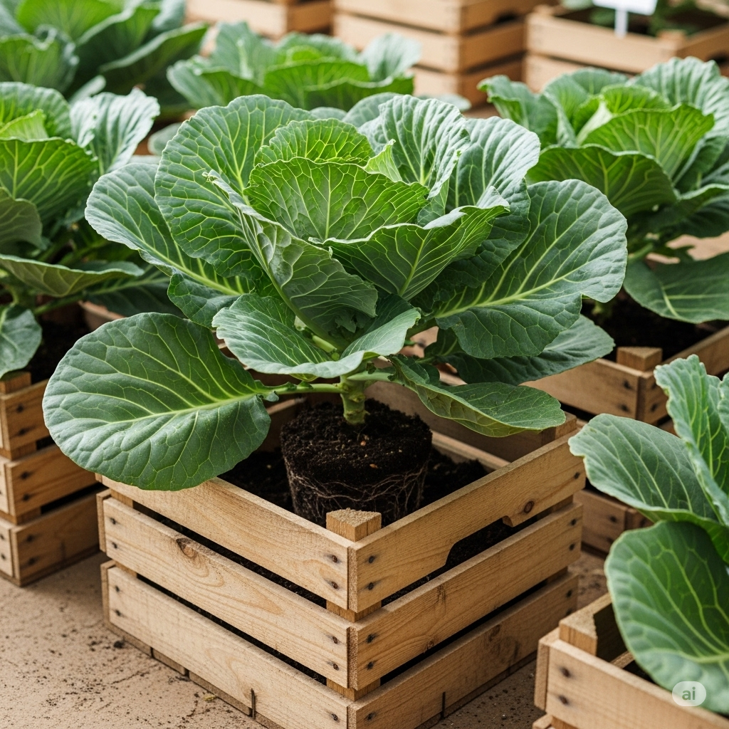Crate Beds for Compact Backyard Cabbage Crops - Home Garden Tips
