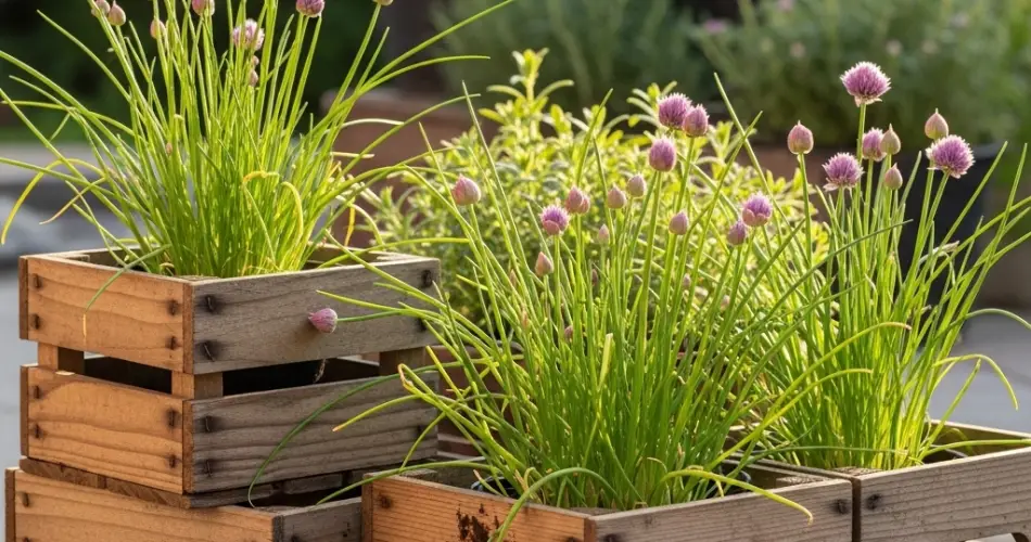 Crate Gardening Tips for Year-Round Chive Harvests - Home Garden Tips