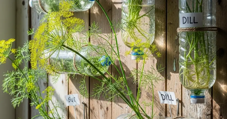 Create a Dill Herb Wall with Upcycled Materials - Home Garden Tips