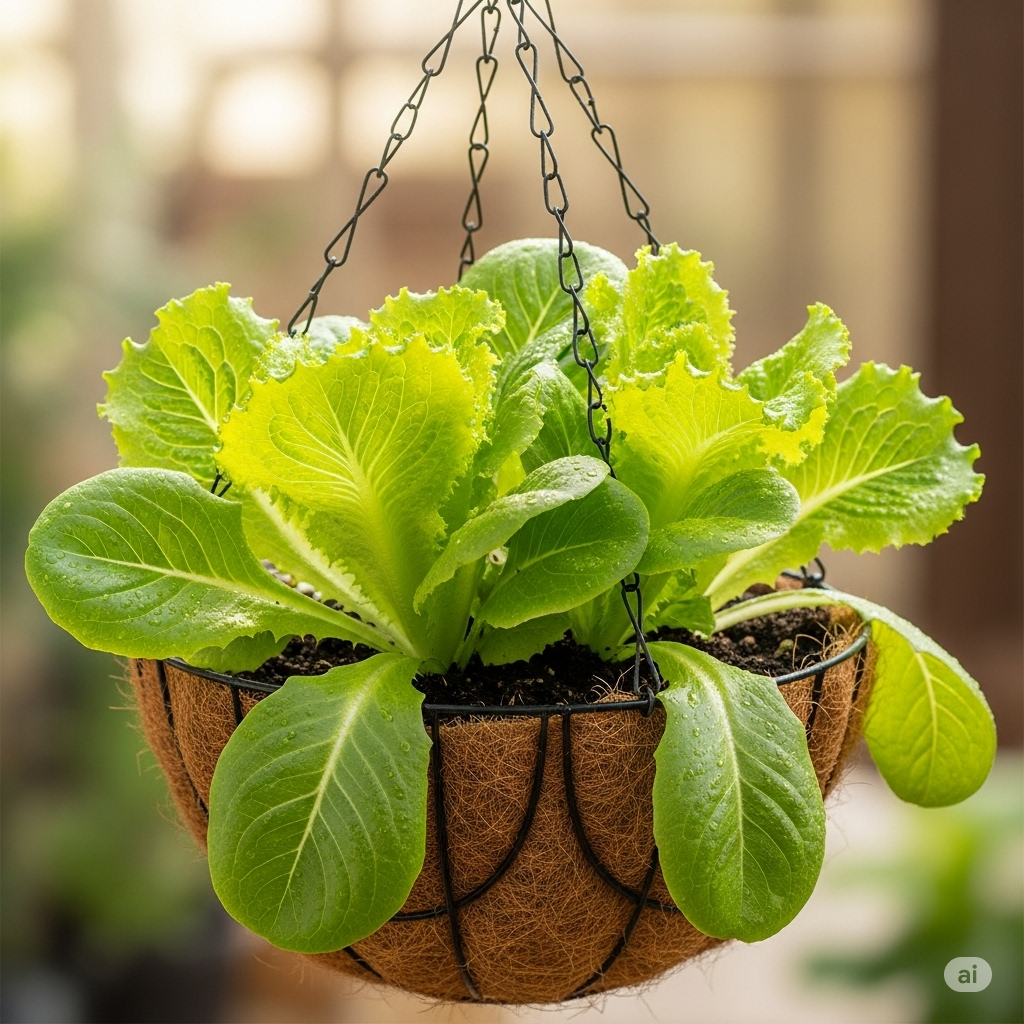How to Grow Lettuce in Hanging Baskets - Home Garden Tips