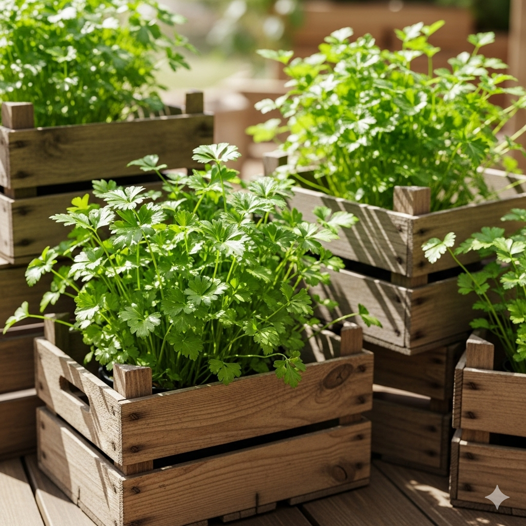 Create a Crate Herb Patch: Parsley Edition - Home Garden Tips