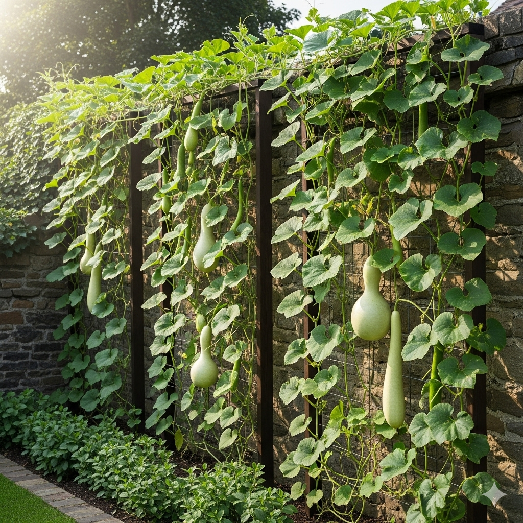 Wall Trellis Hacks for Growing Gourds Indoors - Home Garden Tips