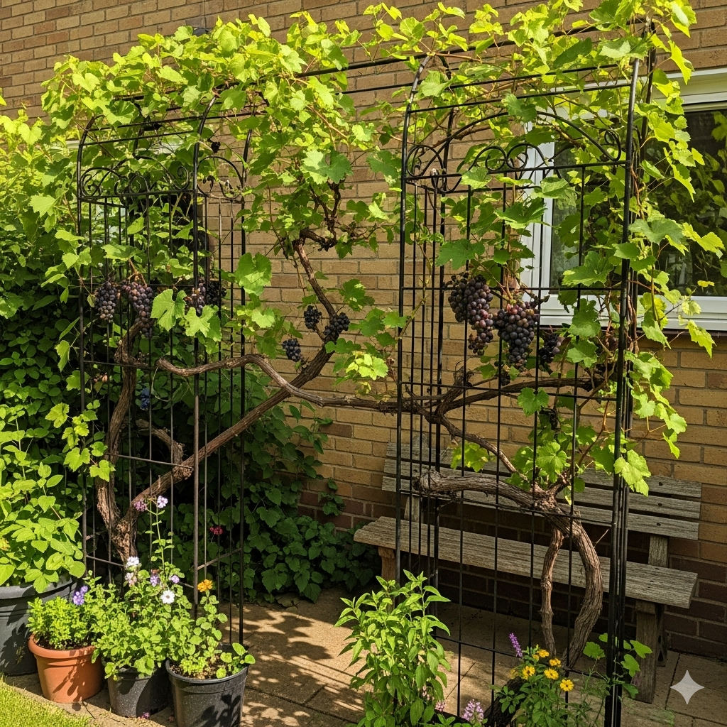 Metal Trellises: Durable Options for Heavy Grape Clusters - Home Garden ...
