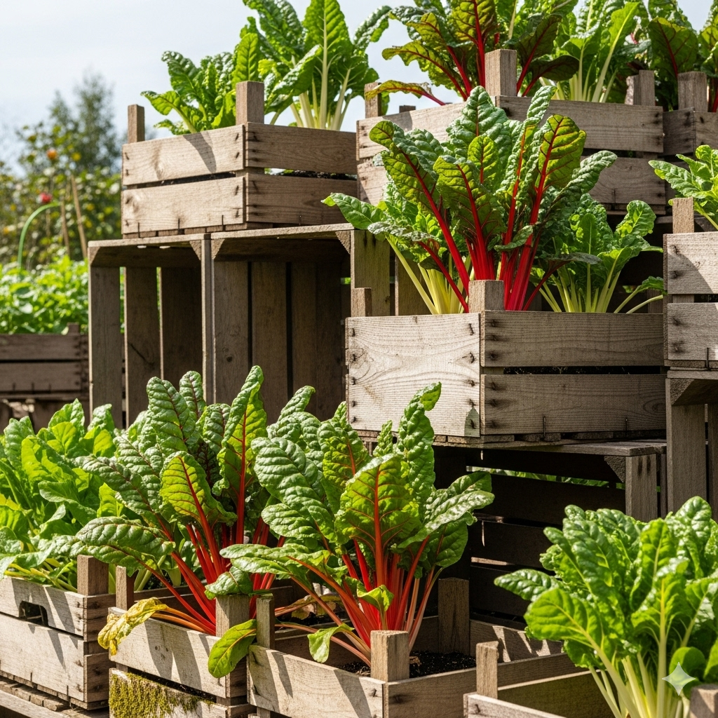 Swiss Chard Made Simple with Wooden Box Gardening - Home Garden Tips