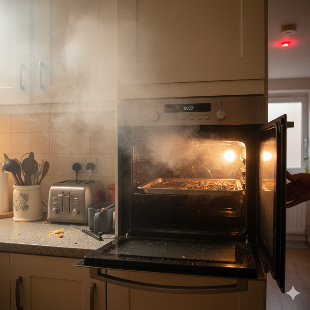 Why is my oven smoking? Here's what it means and what to do if it ...