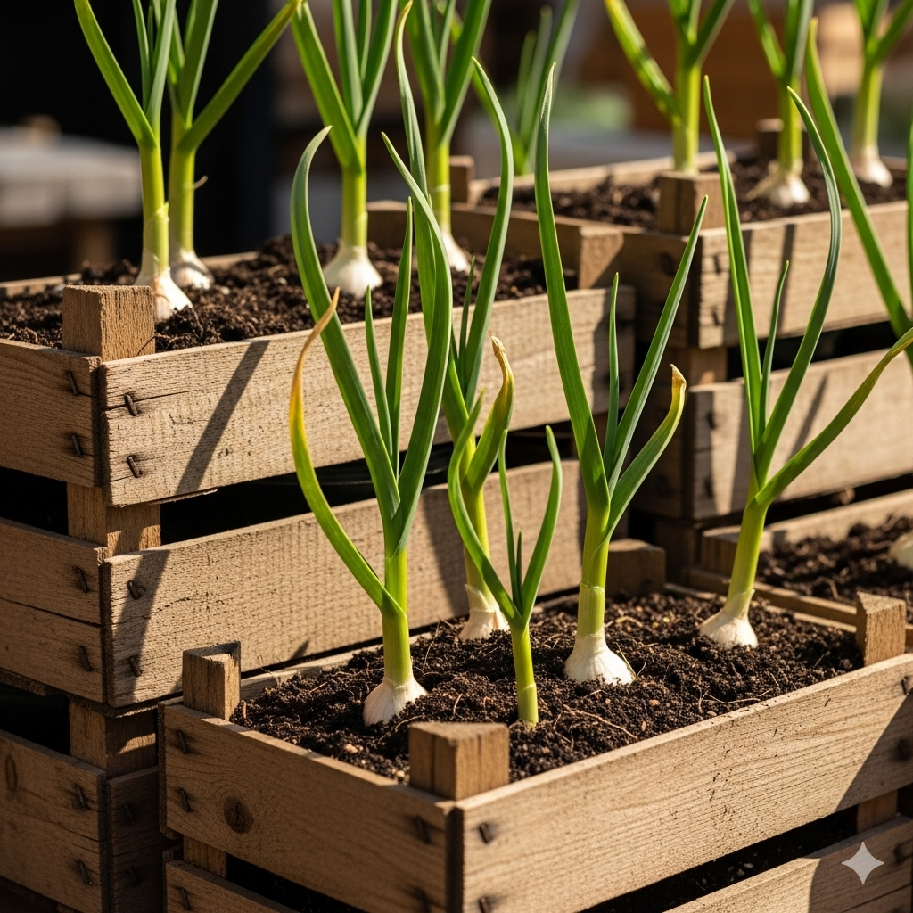 Fresh Garlic All Year from Wooden Box Gardens - Home Garden Tips