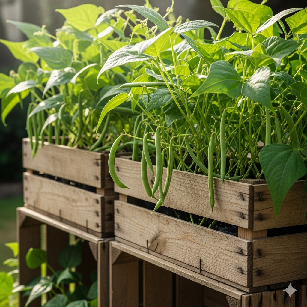Green Beans Made Simple with Wooden Box Gardening - Home Garden Tips
