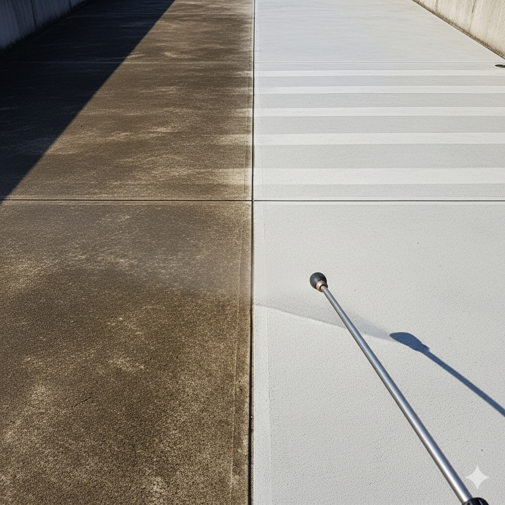 The quickest and most practical way to clean a concrete terrace: very ...