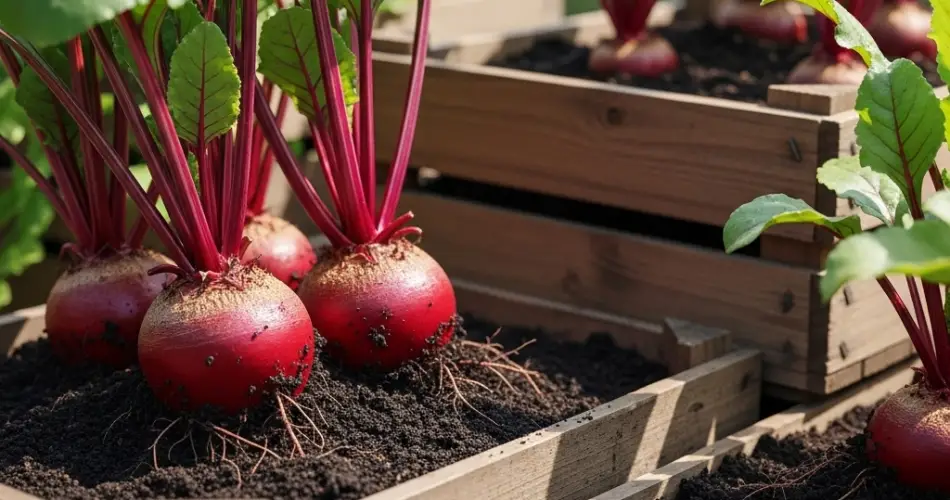 Easy Beetroot Gardening for Rustic Wooden Boxes - Home Garden Tips