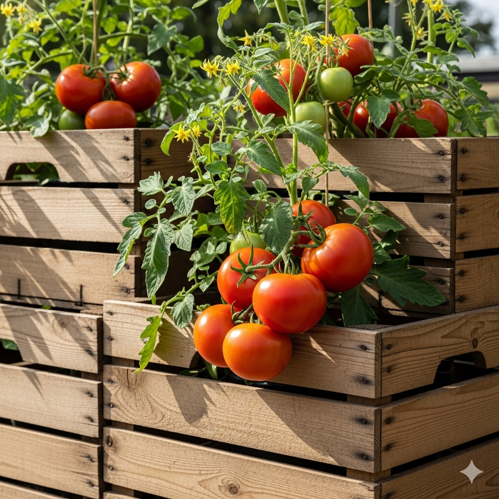 Tomatoes Made Simple with Wooden Box Gardening - Home Garden Tips