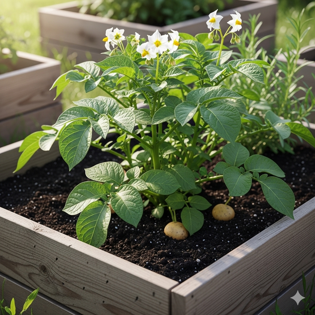 Wooden Box Gardening Success: Potato Edition - Home Garden Tips