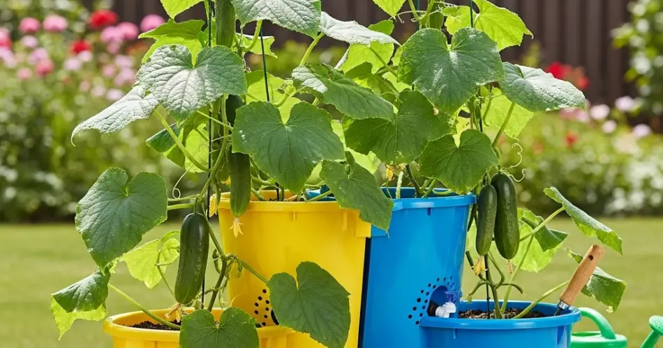 Healthy Vines: Caring for Cucumbers in Containers - Home Garden Tips
