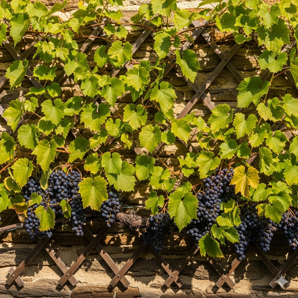 Wall-Mounted Trellises for Grapes: Space-Saving Solutions - Home Garden ...