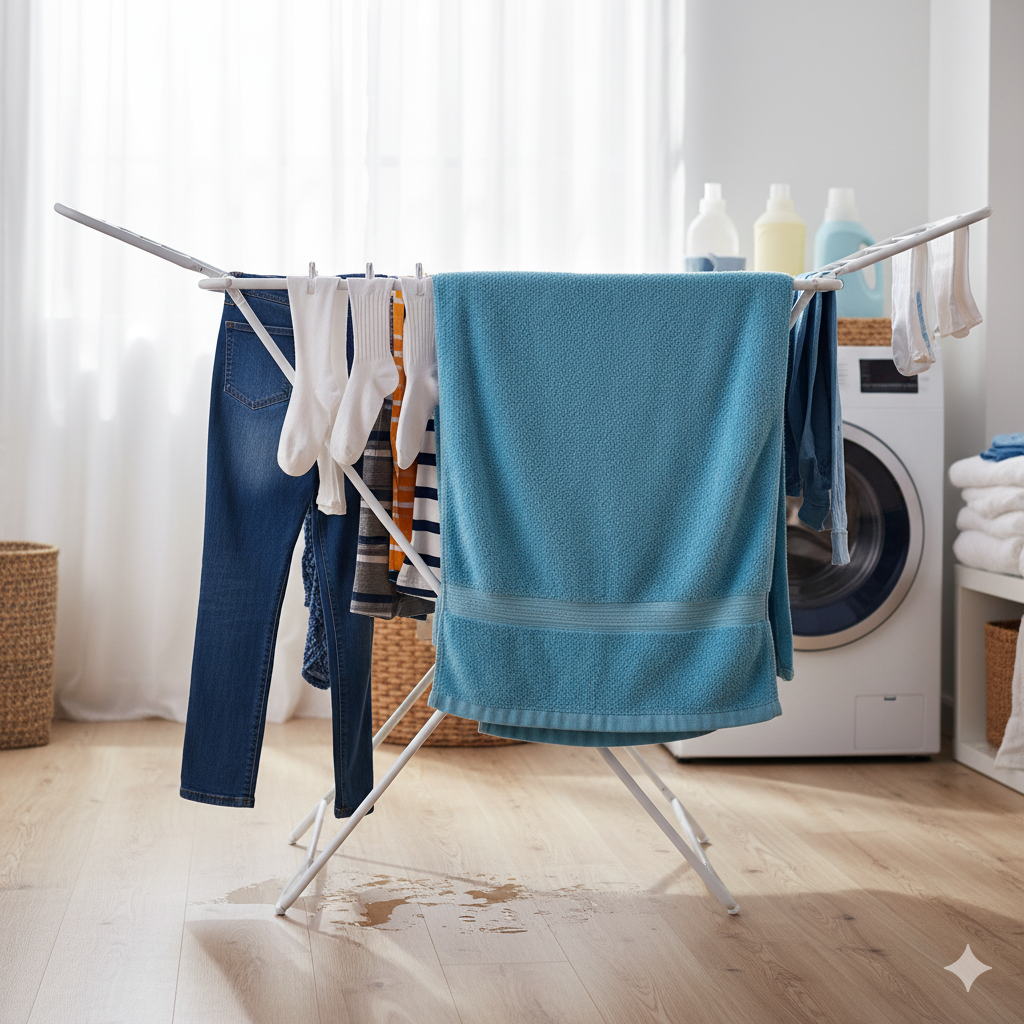 How to Dry Clothes Indoors in Winter Without a Dryer - Home Garden Tips