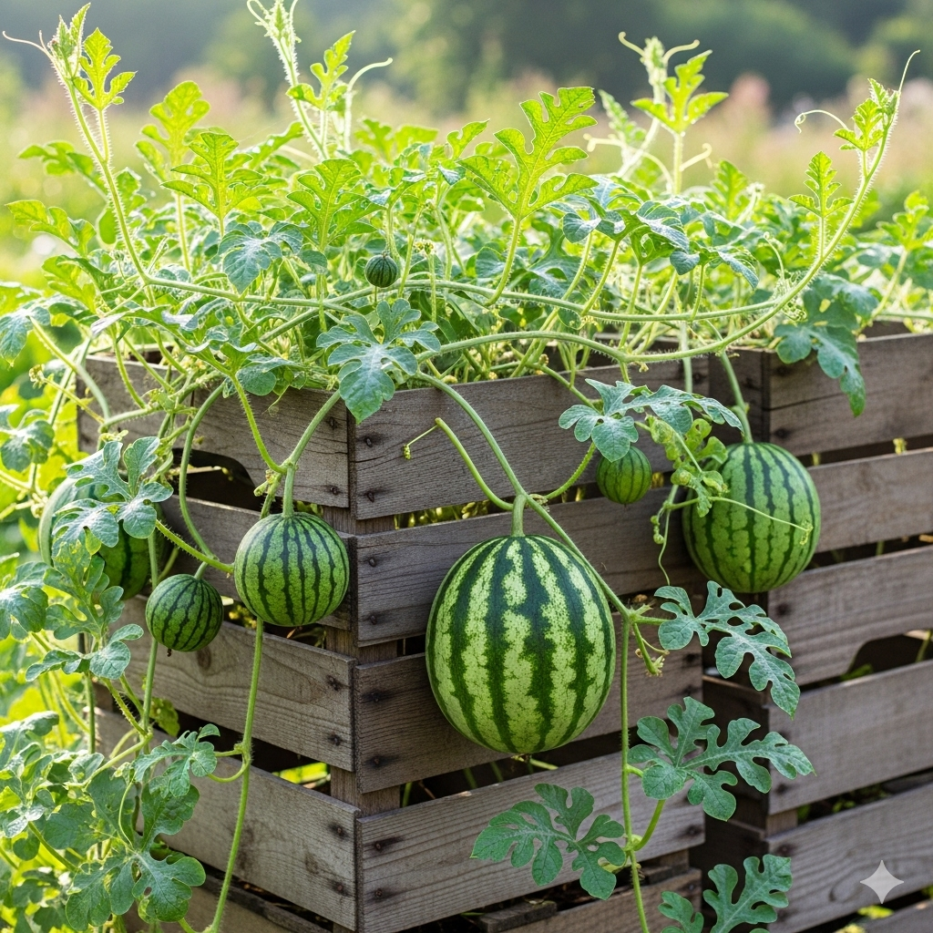 How to Grow Watermelon in Crates at Home - Home Garden Tips