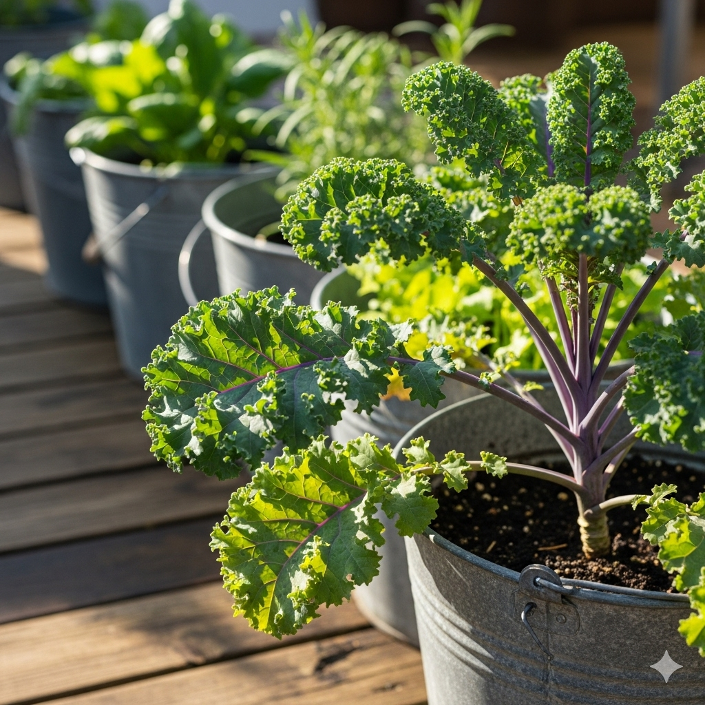 Kale Bucket Harvests: Nutrition at Your Doorstep - Home Garden Tips