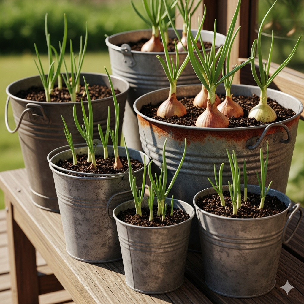 Onion Varieties That Thrive in Container Buckets - Home Garden Tips