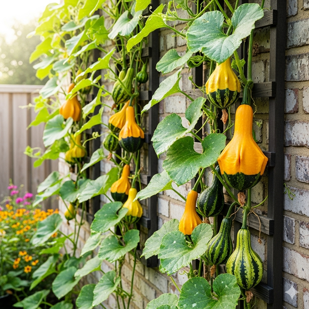 Strong Metal Arches for Long Gourd Varieties - Home Garden Tips