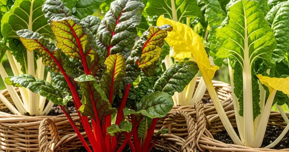 Swiss Chard Made Easy with Basket Planting - Home Garden Tips