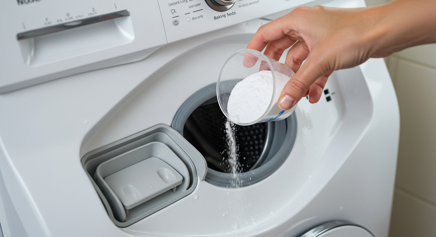 Half a cup of baking soda in the washing machine and you'll solve these ...