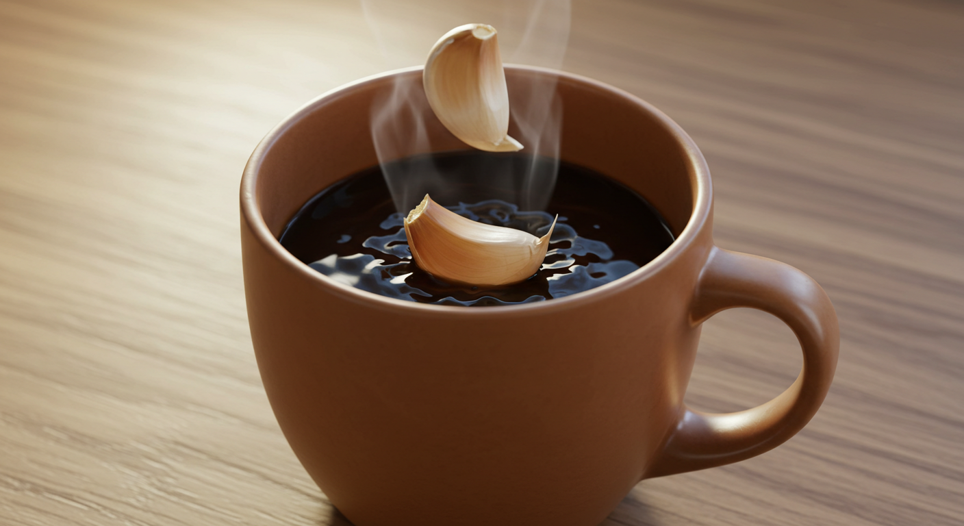 Take a clove of garlic and add it to the coffee: the ancient remedy of ...