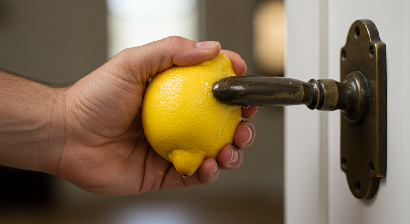 Rub 1 lemon on the door handle, here's what happens after a few minutes ...