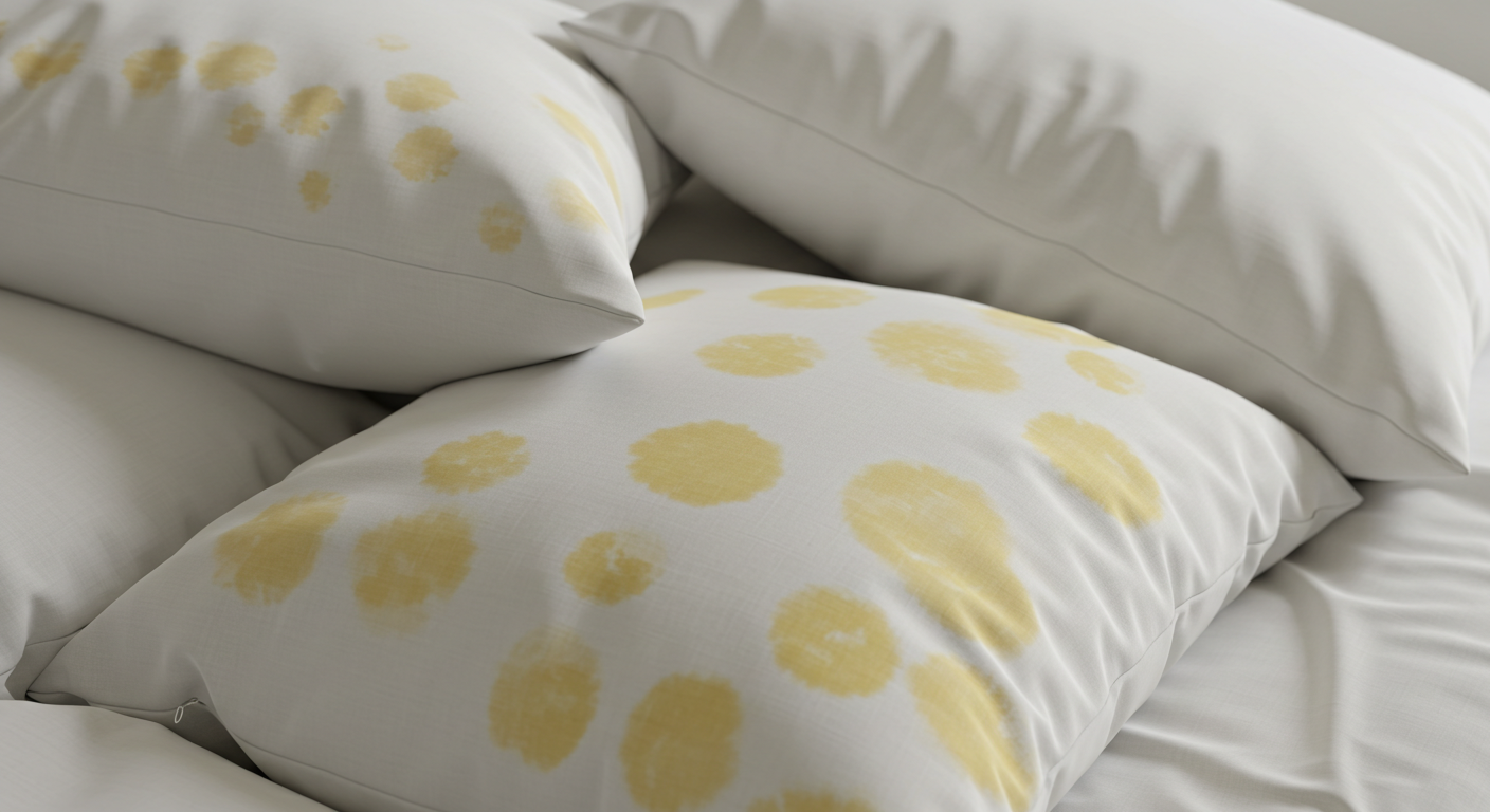 Yellow stains on pillows: the quick and definitive solution for dry ...