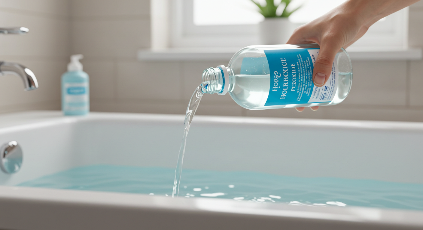 Pour hydrogen peroxide into your shower, why you should do it before ...