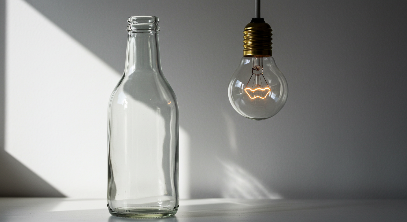 All it takes is 1 bottle and a light bulb to create something amazing ...