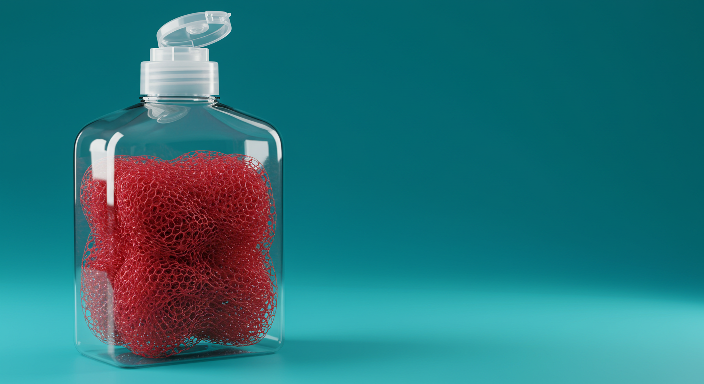 Put a mesh sponge in a plastic bottle: they even do it in hotels - Home ...