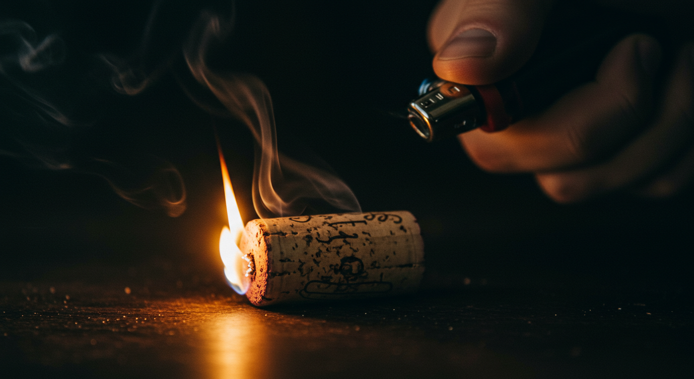 Burning corks at home: what happens after just 10 minutes: unexpected ...