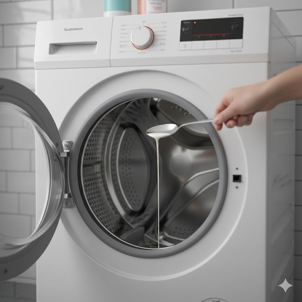 Washing machine, just 1 teaspoon of milk is enough to obtain amazing ...