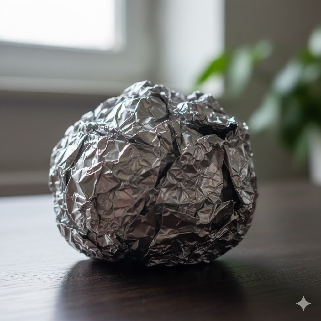 Put a ball of tin foil at the base of the tree: what happens if you try ...