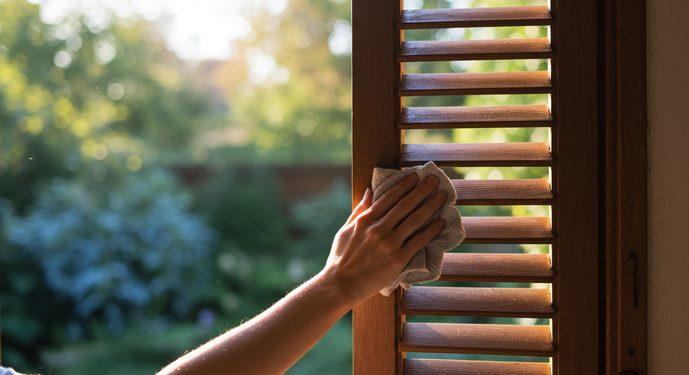 Dust on shutters: how to remove any trace of dirt in a flash - Home ...