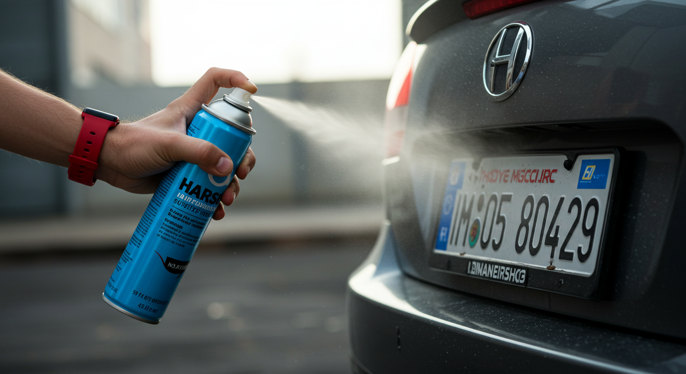 Car license plates: here's why drivers are starting to spray them with ...